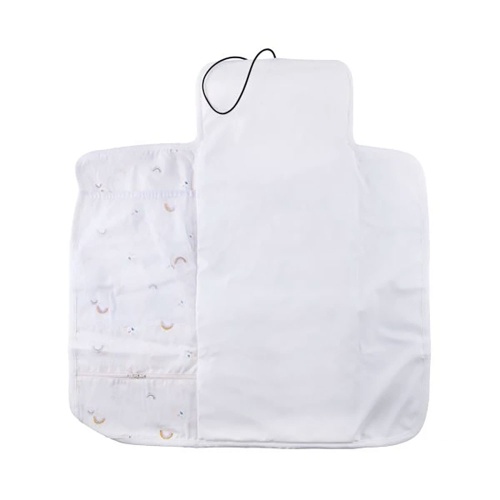 Popolini Organic Cotton Travel Changing Mat Rainbows - Earthmother.ie