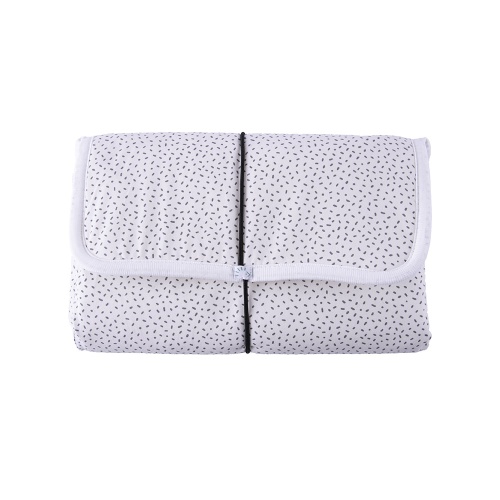 Popolini Organic Cotton Travel Changing Mat Stracciatella - Earthmother.ie