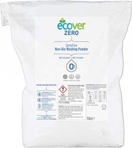 Ecover Zero Non Bio Laundry Washing Powder Bulk Buy 7.5Kg - Earthmother.ie