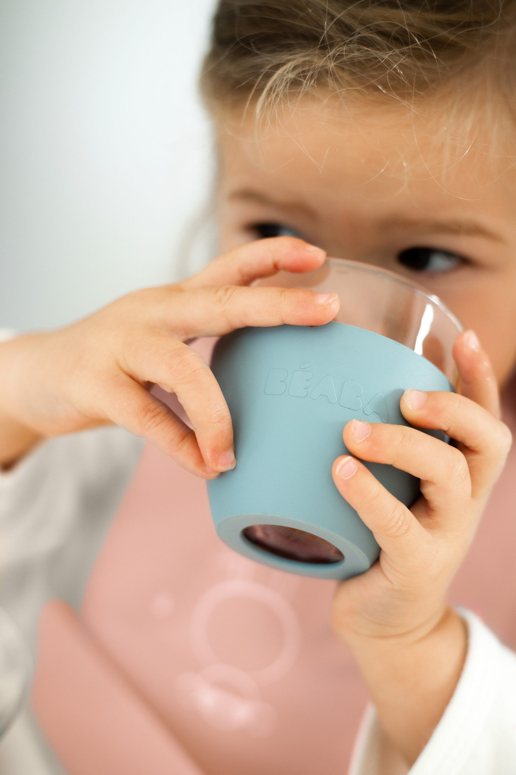 Beaba Non Slip Glass Plate, Bowl and Beaker Set for Babies First Meals ...