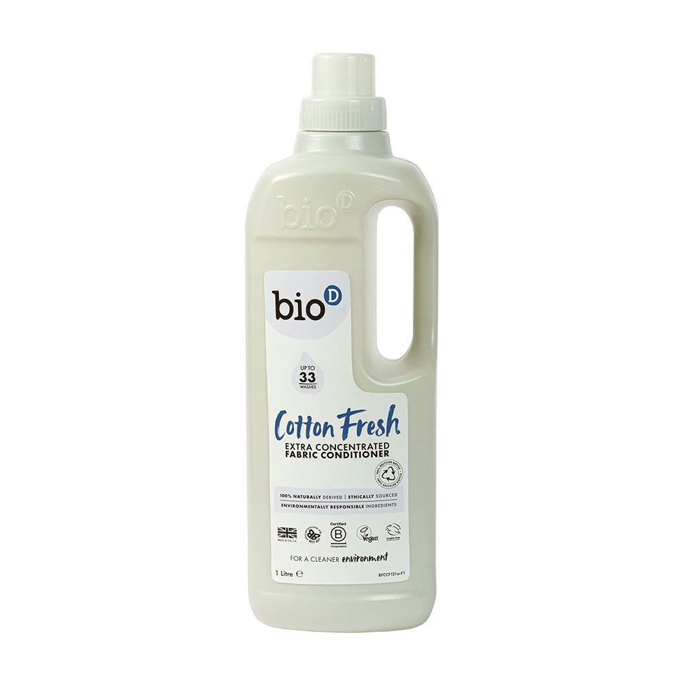 Bio D Fabric Conditioner 1 Litre Cotton Fresh - Earthmother.ie