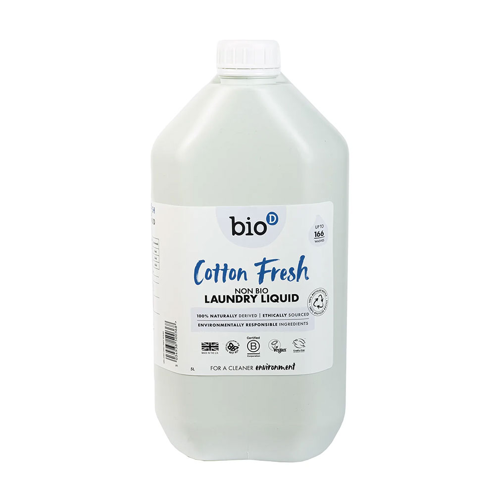 Bio D Laundry Liquid Cotton Fresh 5 Ltr - Earthmother.ie
