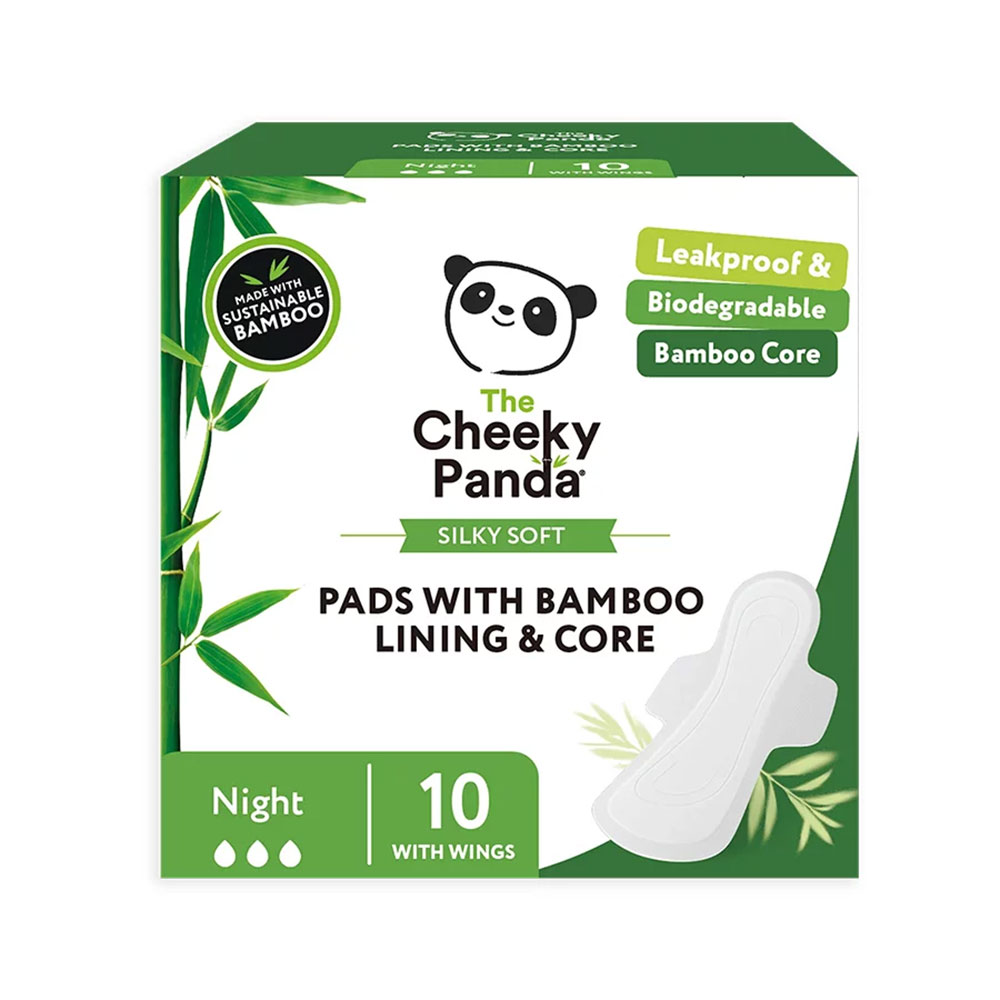 Cheeky Panda Night Pads with Wings 10s - Earthmother.ie