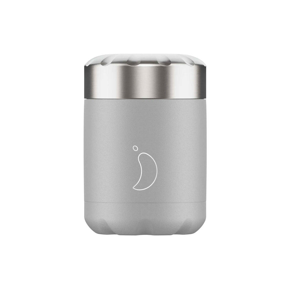 Chillys Reusable Food Pot Grey 300ml - Earthmother.ie