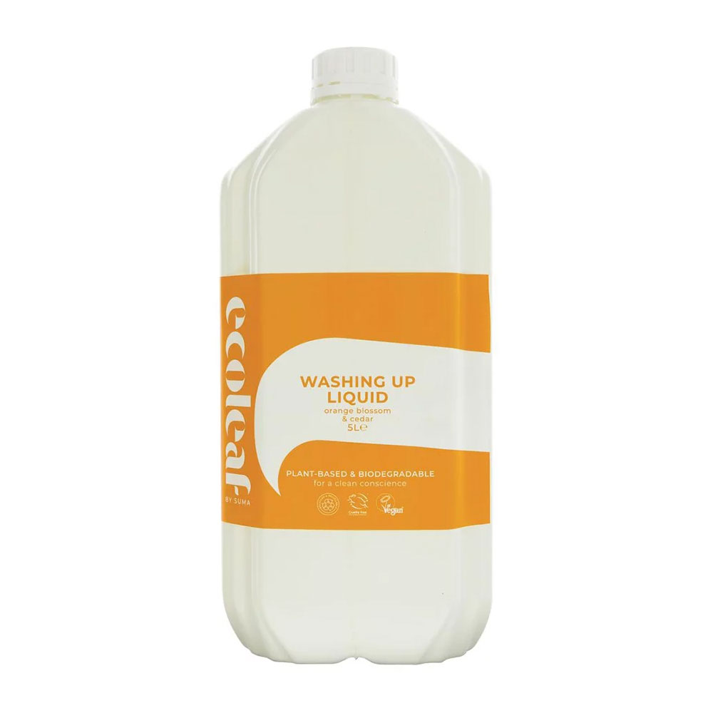 Ecoleaf Washing Up Liquid Refill Orange - Earthmother.ie