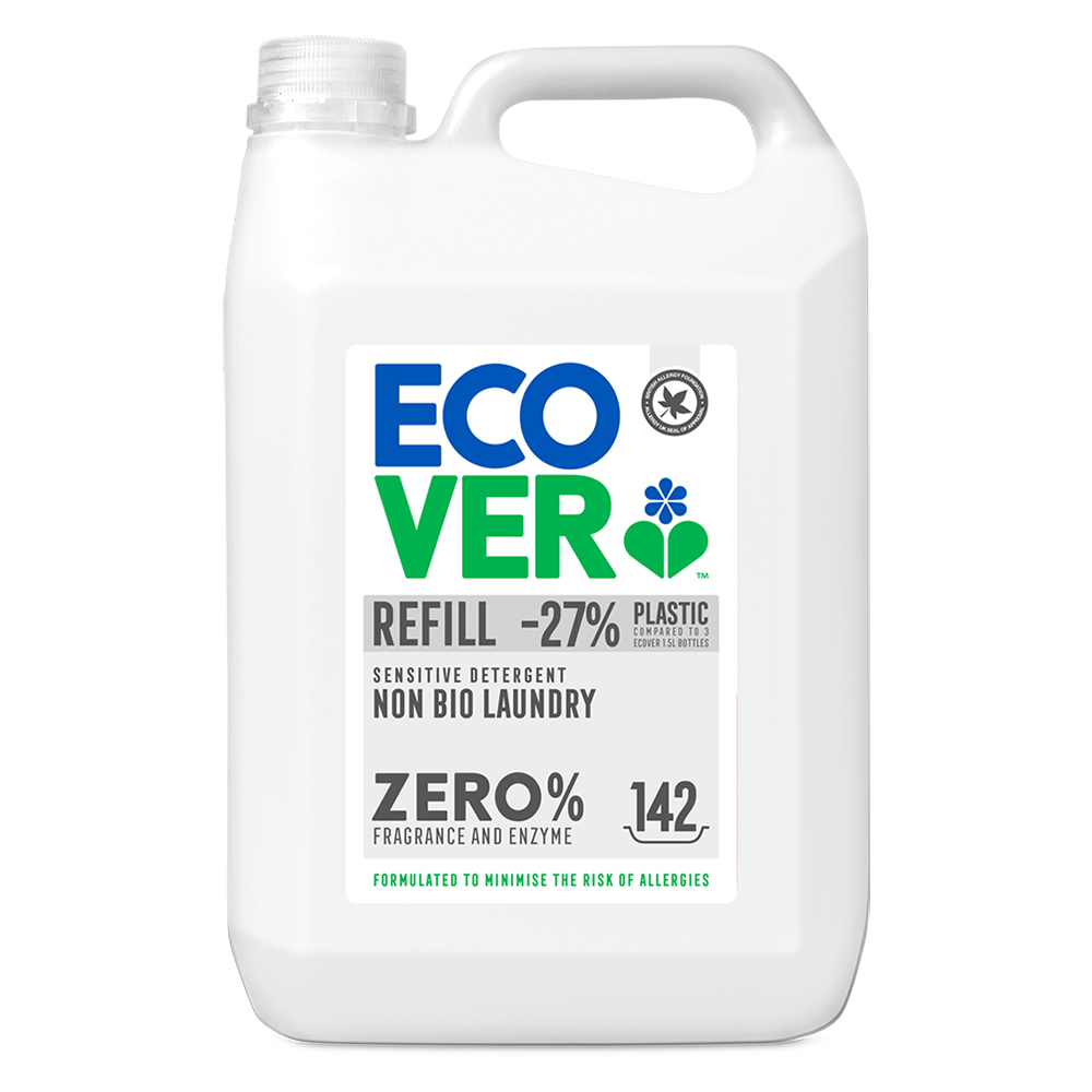 Ecover Zero Sensitive Non Bio Laundry Liquid 5 Ltr (142 washes) - Earthmother.ie