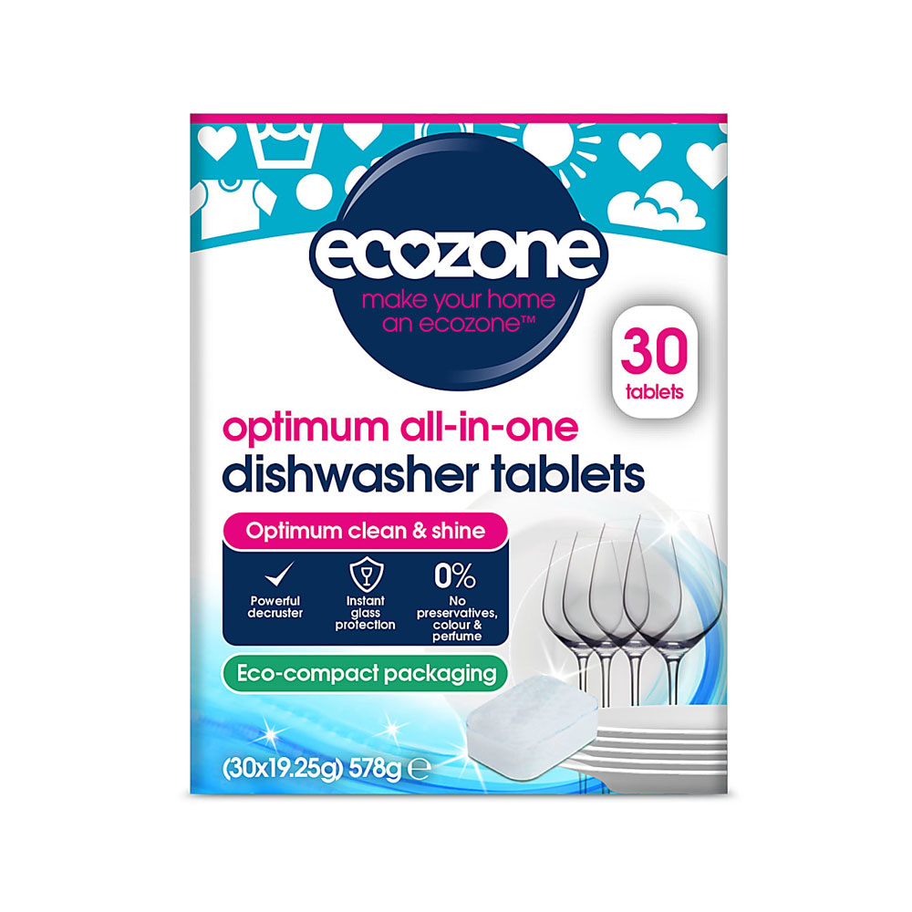 Ecozone Optimum Dishwasher Tabs 30s - Earthmother.ie