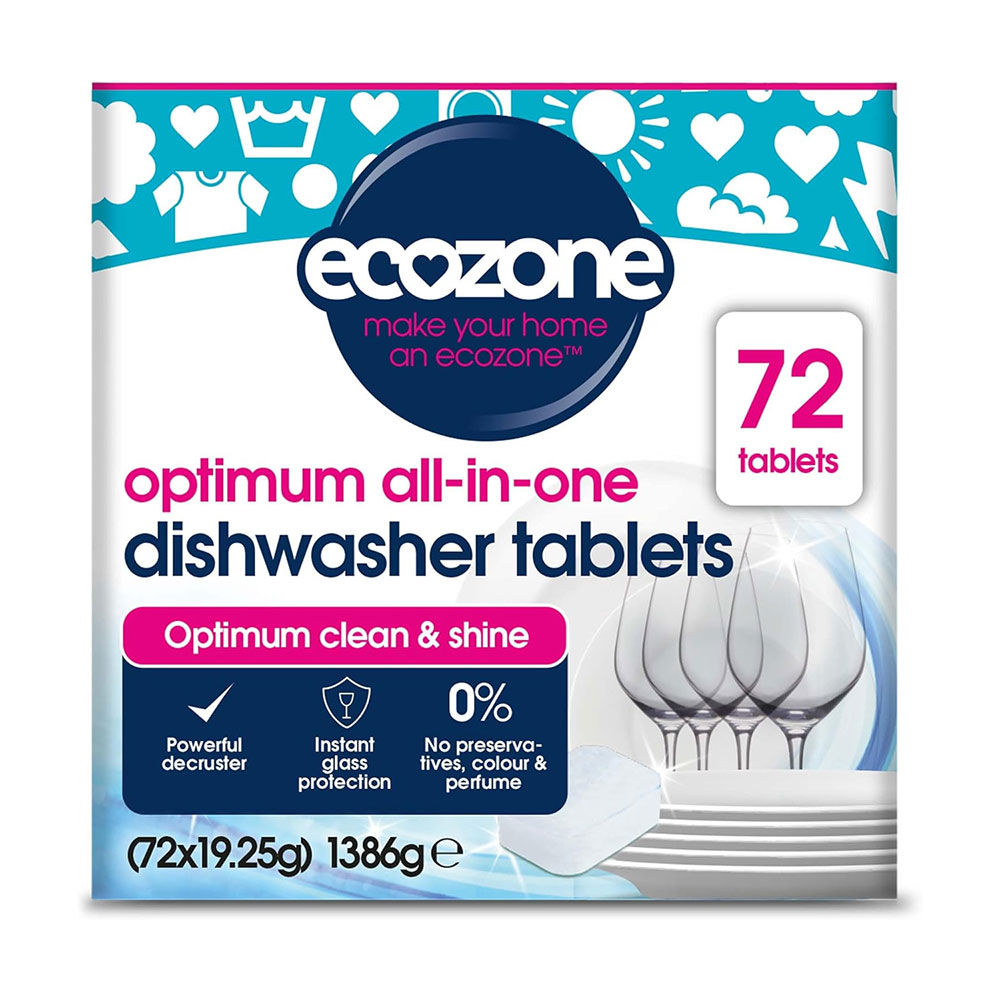 Ecozone Optimum Dishwasher Tabs 72s - Earthmother.ie