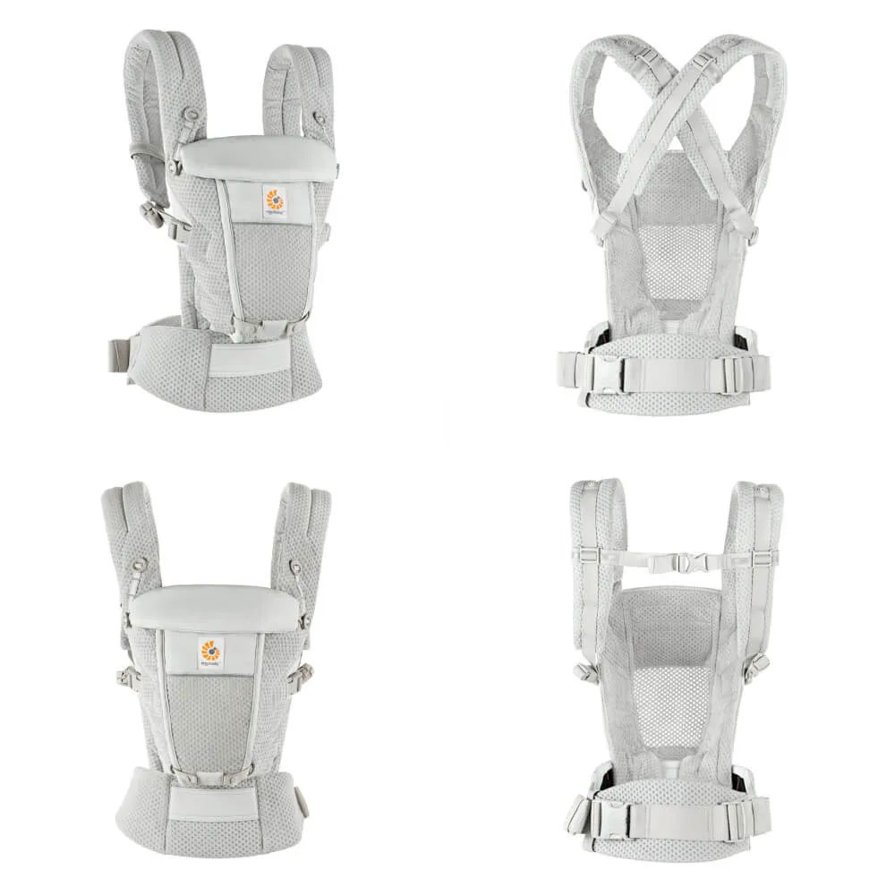 Ergobaby Adapt Baby Carrier Soft Flex Mesh Pearl Grey - Earthmother.ie