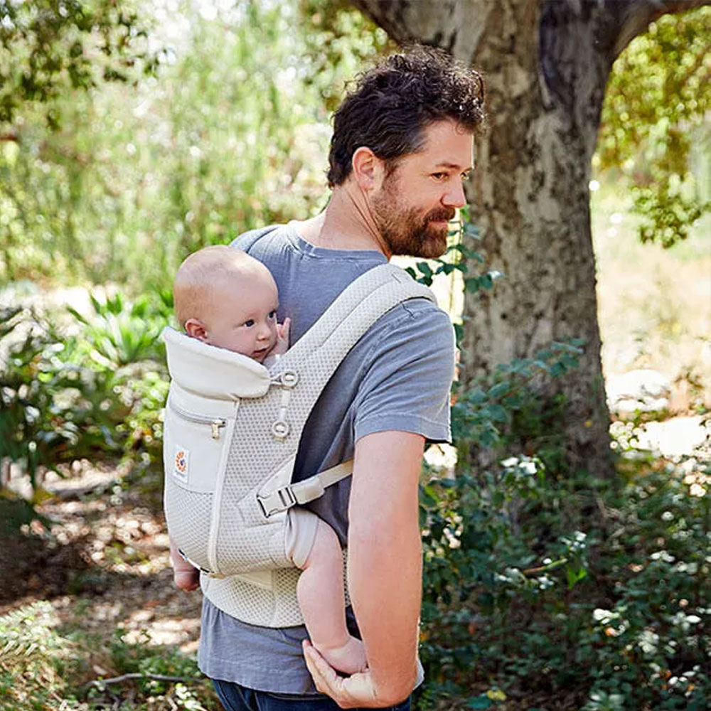 Ergobaby Adapt Baby Carrier Soft Flex Mesh Pearl Grey - Earthmother.ie