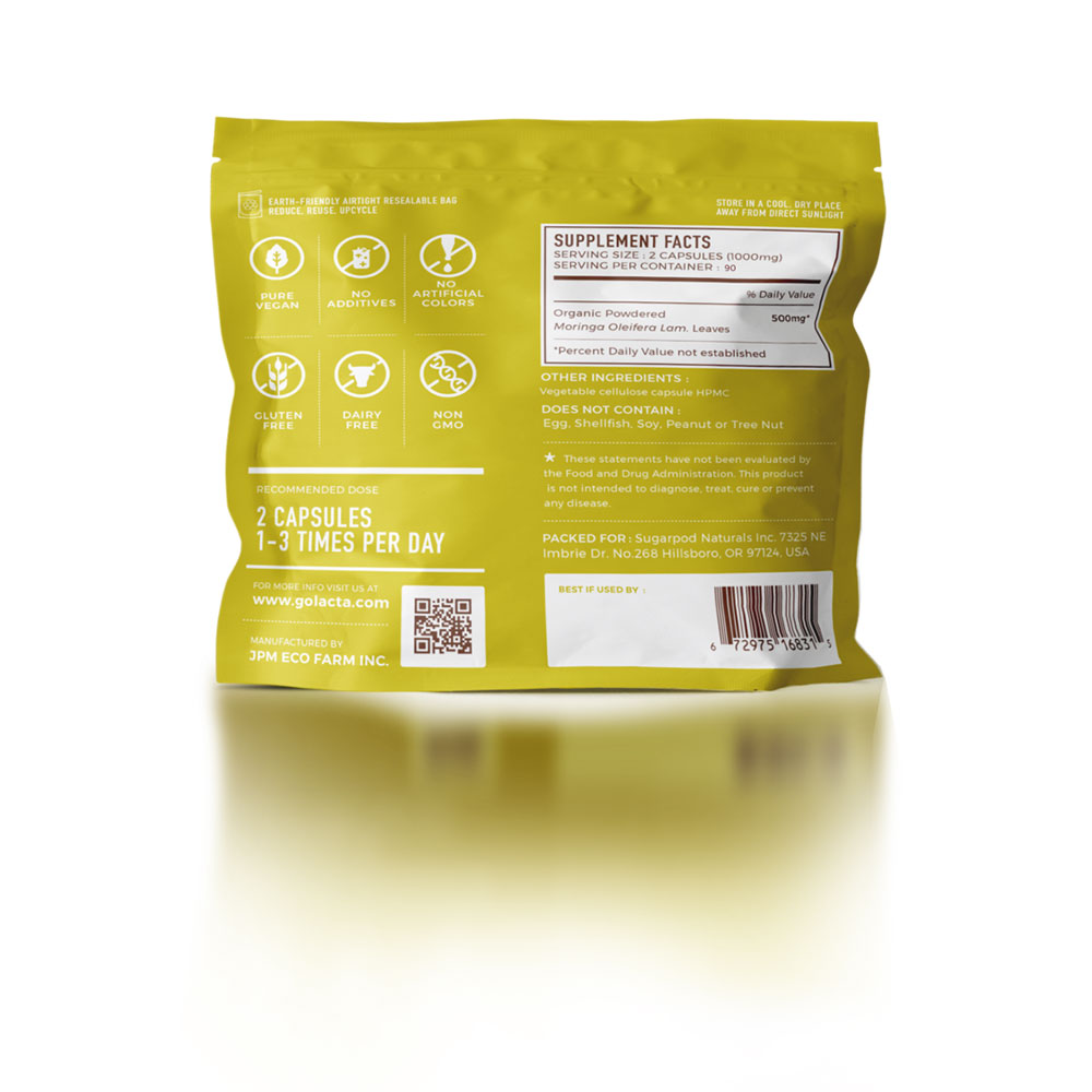 Go-Lacta Premium Malunggay Breastfeeding Supplement 180 capsules ...