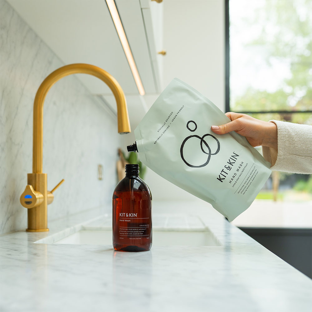 Kit & Kin Hand Wash Lime Aloe Vera Refill - Earthmother.ie