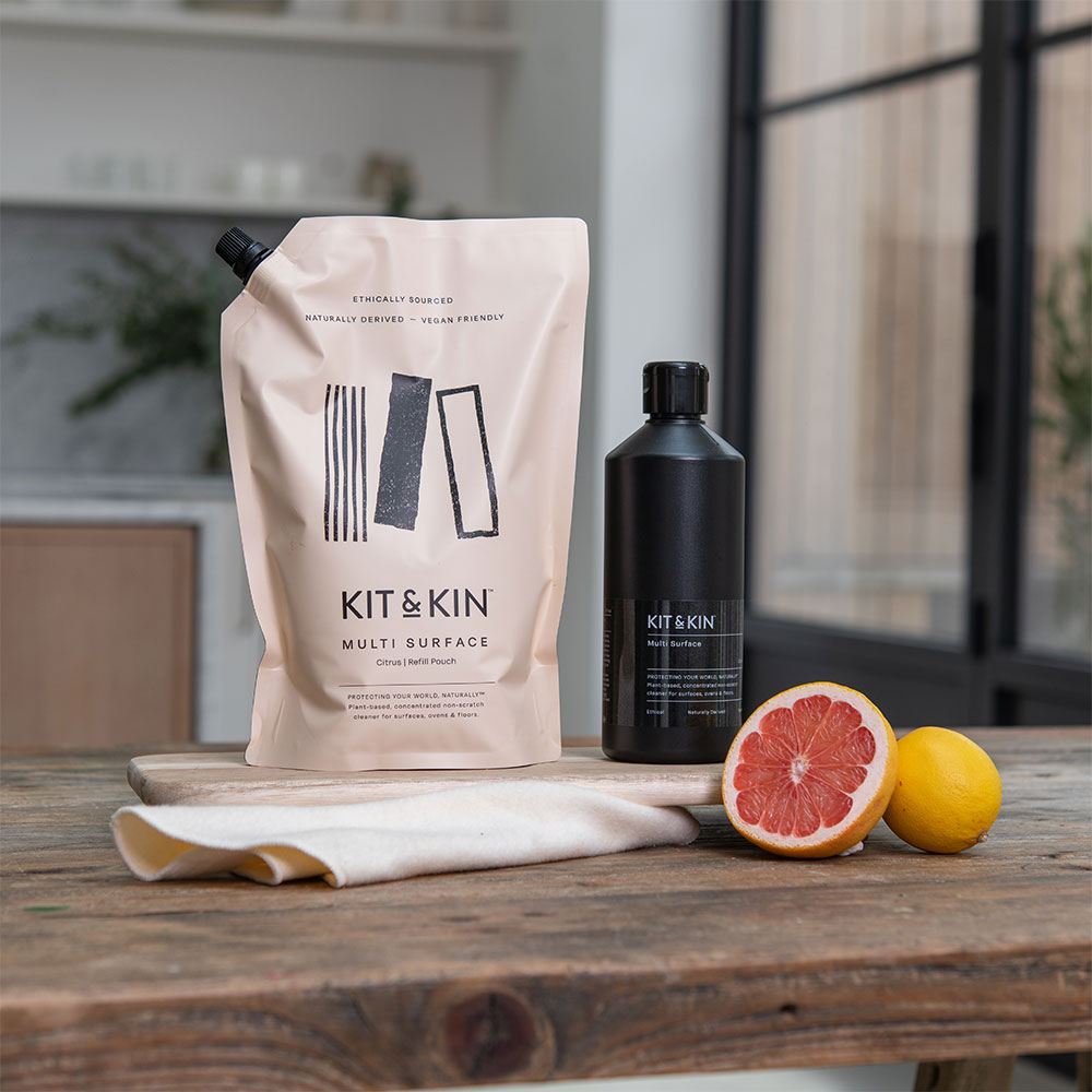 Kit & Kin Multi Surface Cleaner Citrus Refill - Earthmother.ie