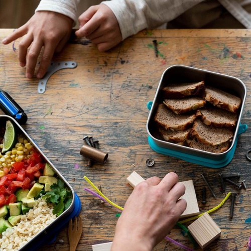 Klean Kanteen Stainless Steel Lunch Box Complete Set - Plastic Free ...