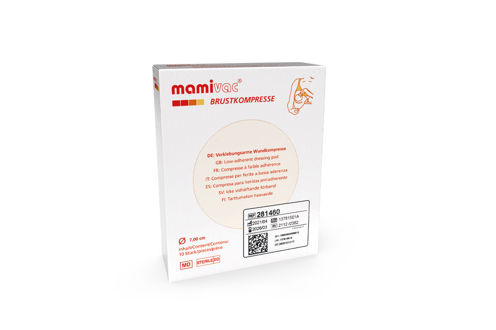 Mamivac Breast Compress Dressing Pads 10s - Earthmother.ie