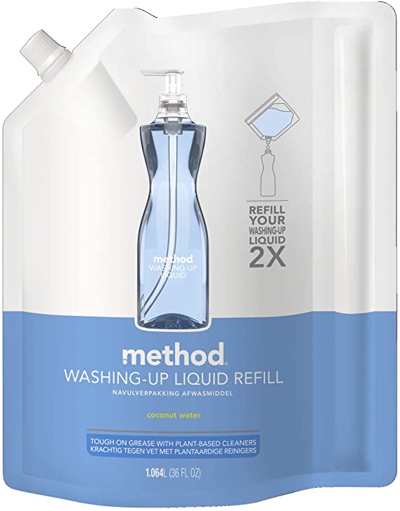 Method Washing Up Liquid with Powergreen Technology - Coconut Refill ...