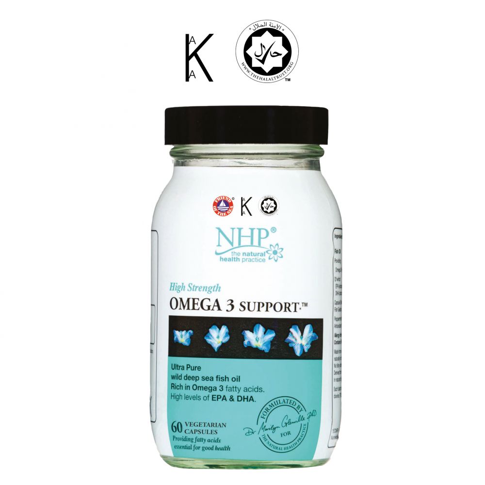 NHP Omega 3 Supplement - High Strength Ultra Pure Wild Deep Sea Fish ...
