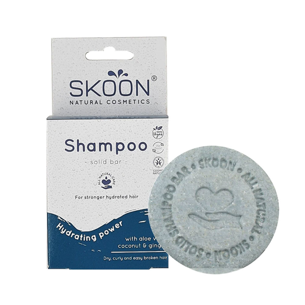 Skoon Solid Shampoo Bar with Aloe & Ginger - Earthmother.ie