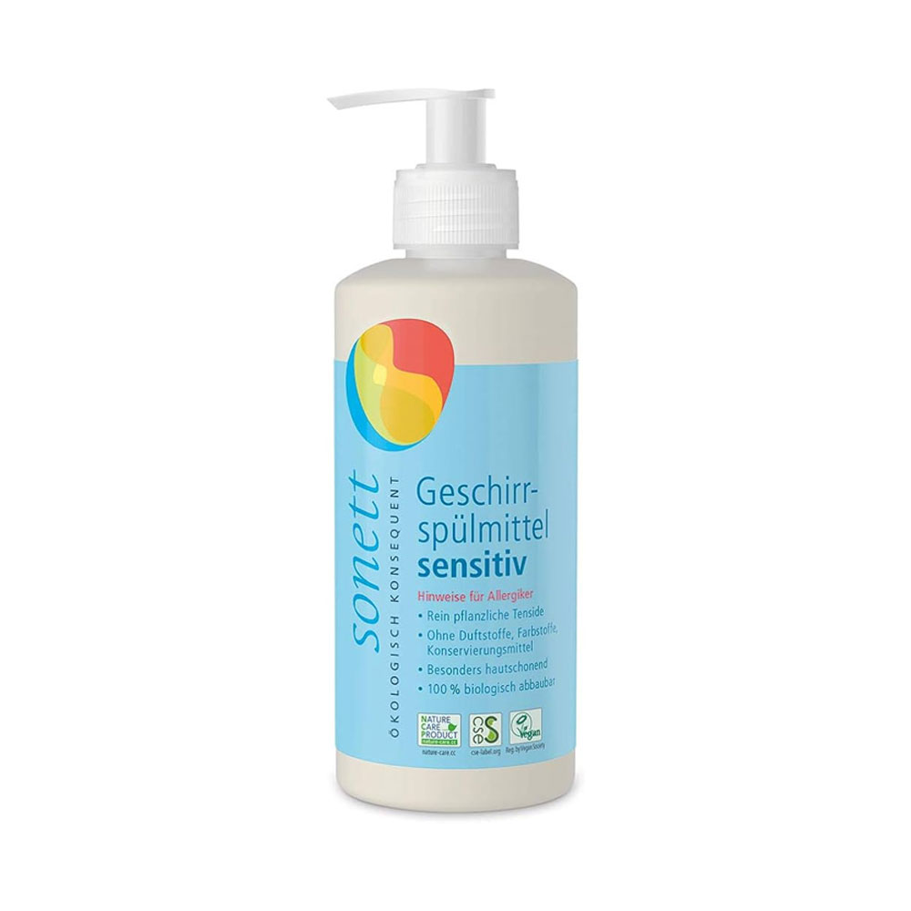 Sonett Sensitive Washing Up Liquid 1 Litre - Earthmother.ie