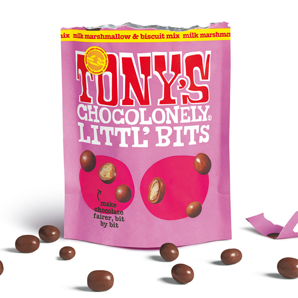 Tonys Chocolonely Littl Bits Marshmallow Biscuit - Earthmother.ie