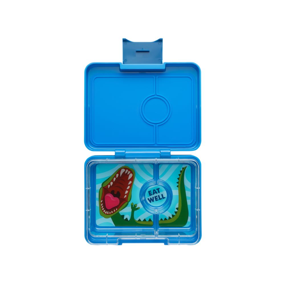 Yumbox Snack Box Surf Blue Dinosaur Tray - Earthmother.ie