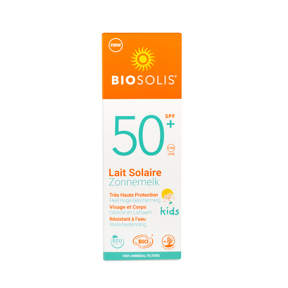 Biosolis Organic Babies Kids Sun Milk SPF50 - Earthmother.ie