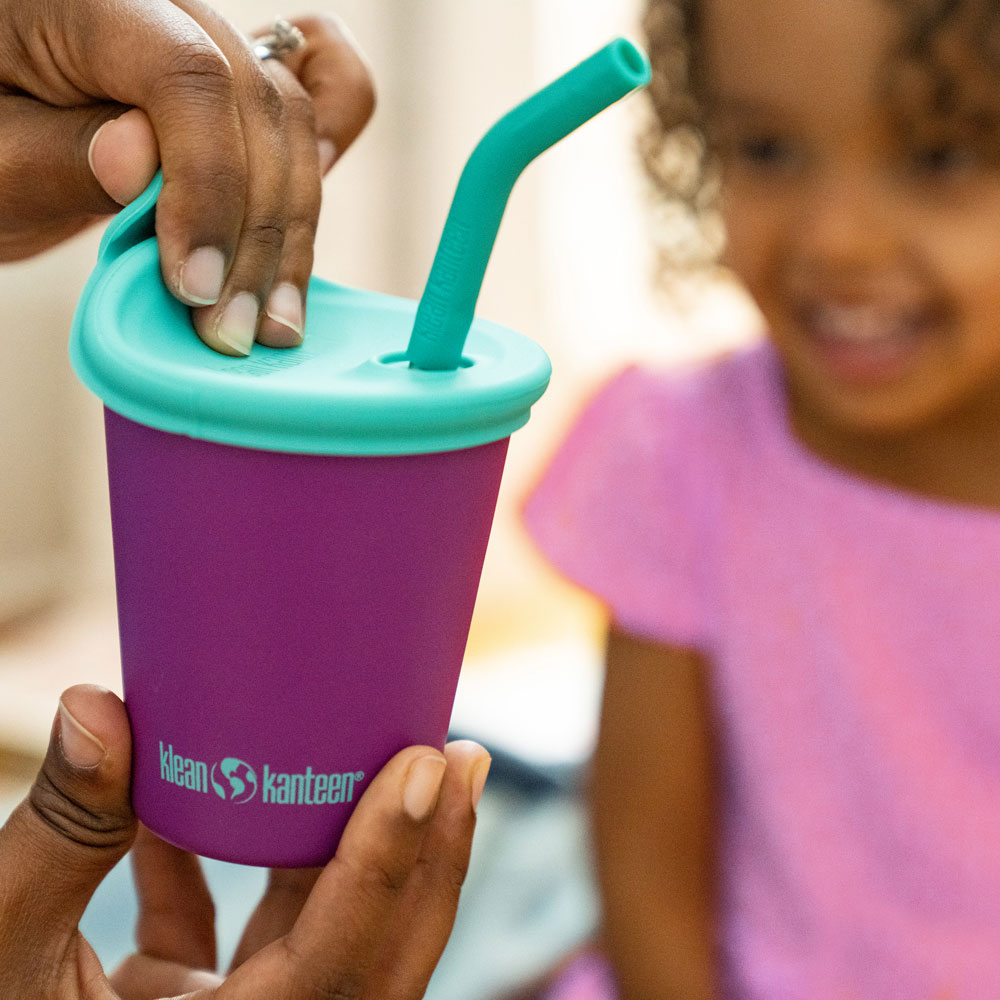 Klean Kanteen Kids Cup with Straw Spring Bud - Earthmother.ie