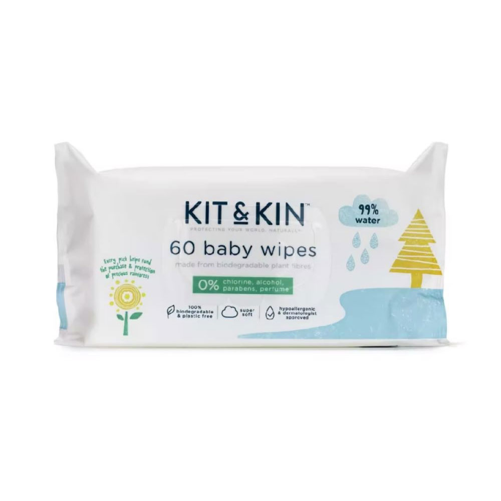 Kit & Kin Eco Friendly Baby Wipes - Earthmother.ie