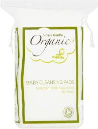 Simply Gentle Organic Baby Cleansing Cotton Wool Pads - Earthmother.ie