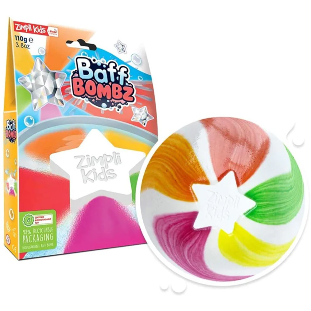 Zimpli Kids Baff Bombz Rainbow Colours - Earthmother.ie